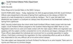 Lockdown at Southern Maine Community College Lifted After Armed Man ...